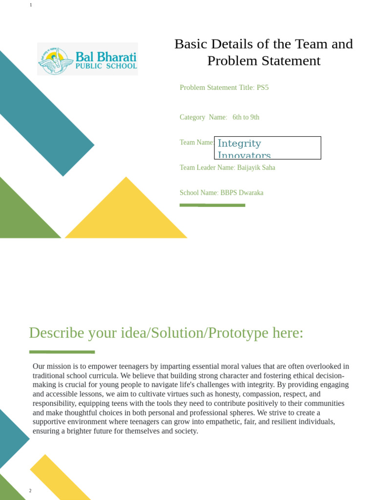 hackathon ppt | PDF | Integrity | Usability