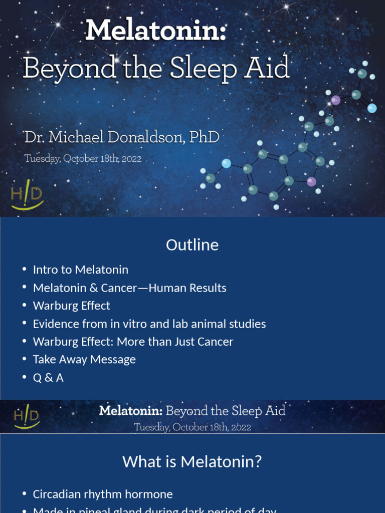 Melatonin: Beyond The Sleep Aid | PDF | Cancer | Neoplasms