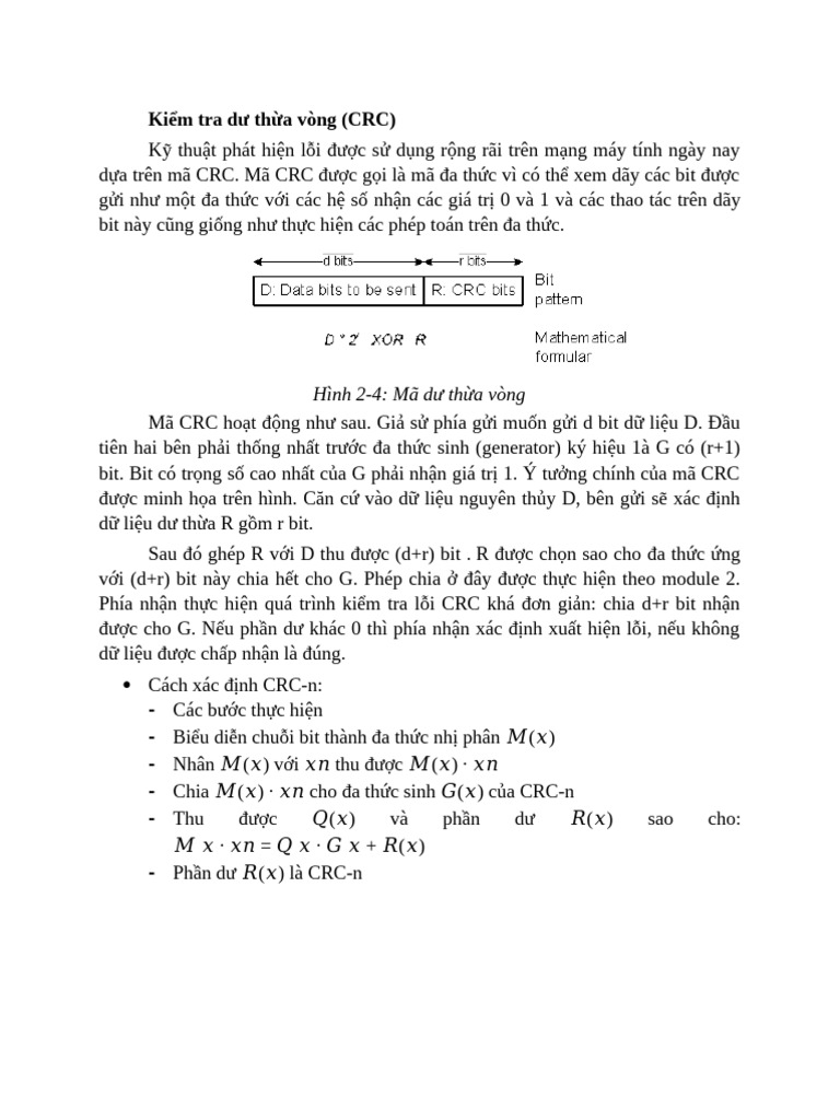 Bài tập CRC | PDF