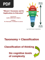 Bloom's Taxonomy Lesson Plan Guide | PDF | Reason | Thought