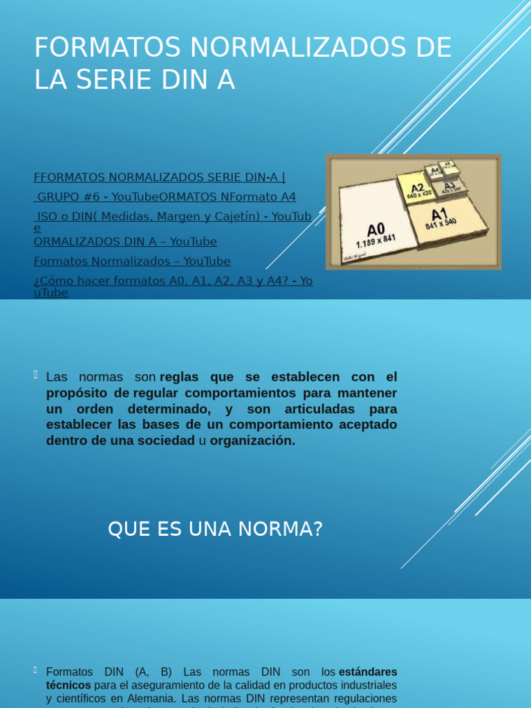 Formatos Normalizados de La Serie Din | PDF | Negocios | Finanzas y dinero