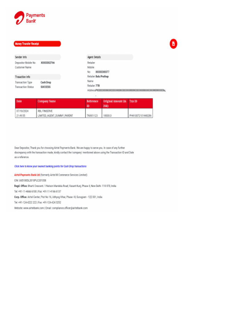 Reciept | PDF