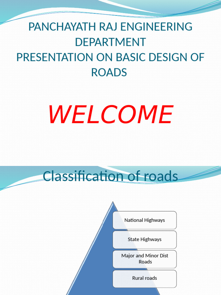 Basic Road Design Presentation | PDF | Road | Road Surface