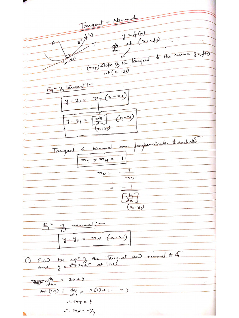Tangent Normal Aod | PDF