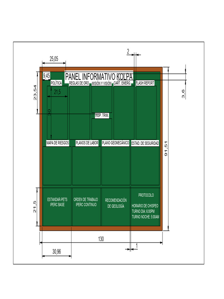 PANEL INFORMATIVO DE MADERA TRIPLAY | PDF