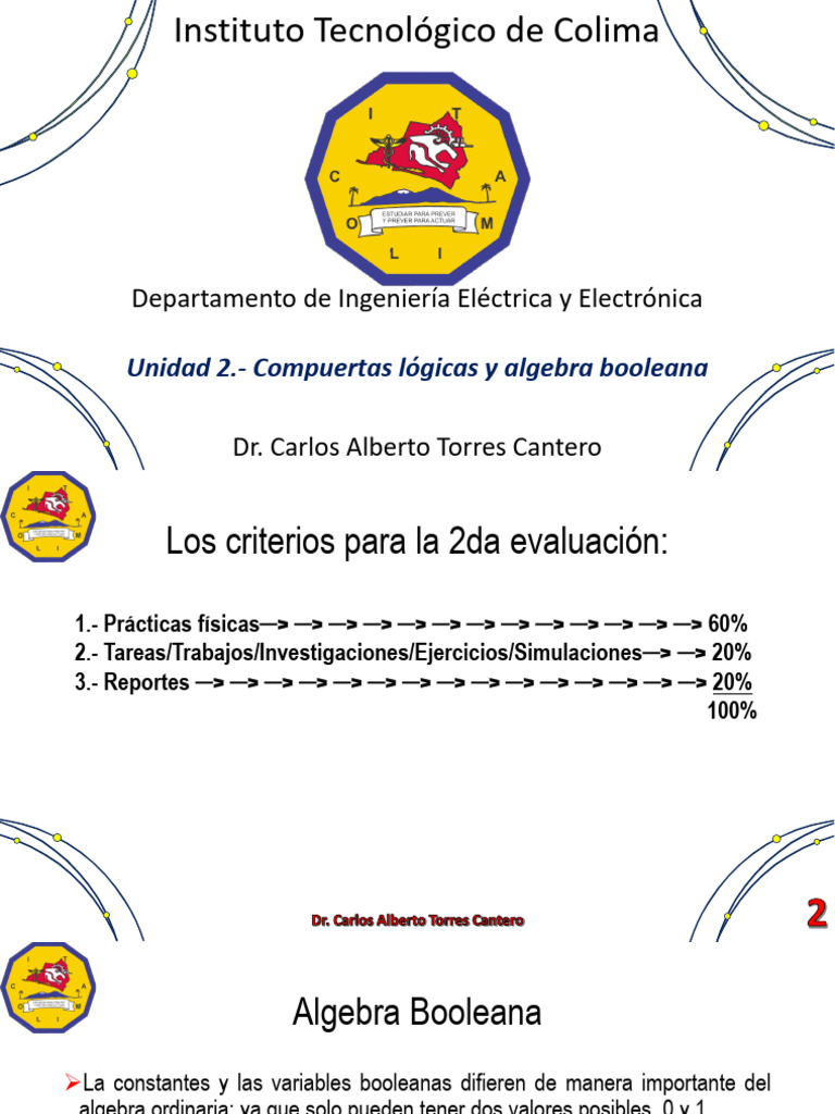 2do Tema Compuertas Logicas y Algebra Booleana | PDF | Puerta lógica | Cmos