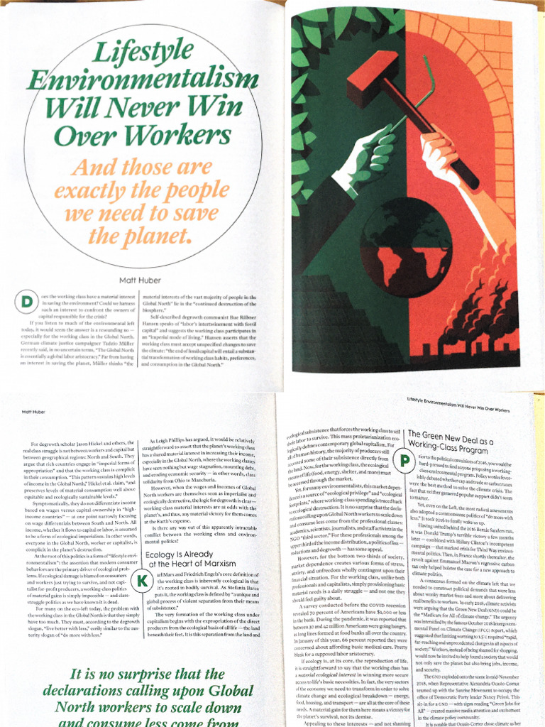 Jacobin 2021 Lifestyle Environmentalism | PDF