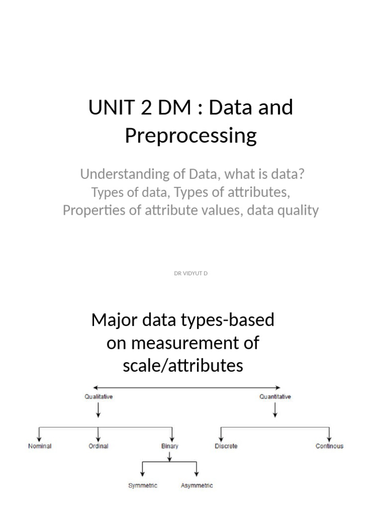 Data Types and Preprocessing Techniques | PDF | Sampling (Statistics) | Cluster Analysis