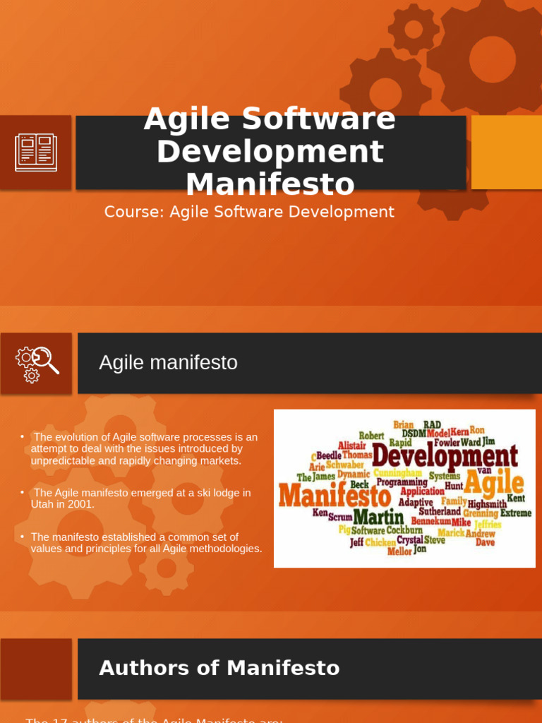 4 Agile Software Development Manifesto | PDF | Agile Software Development | Technology Development