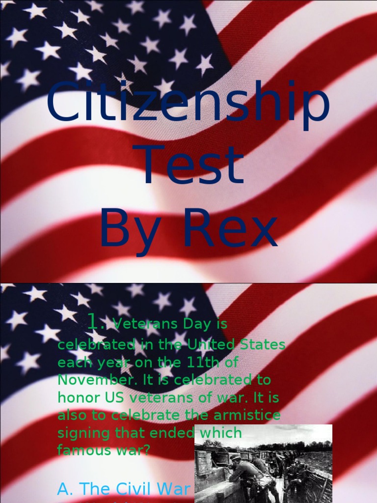 Citizenship Test by Rex | PDF
