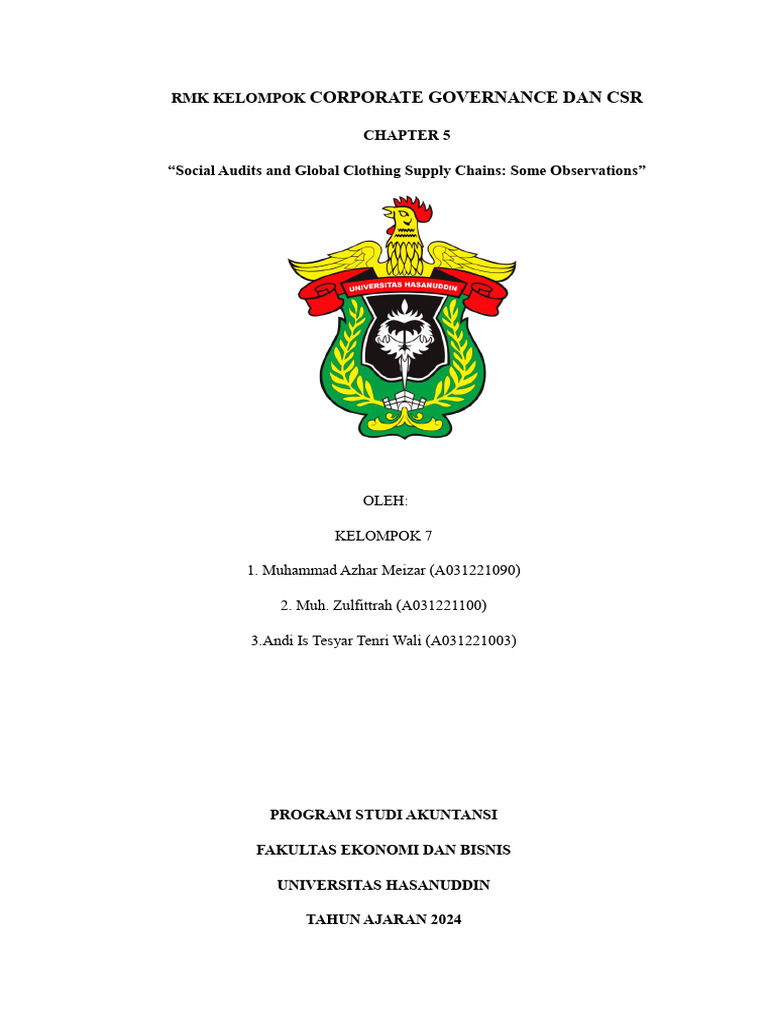 RMK CH 5 Kelompok 7 | PDF