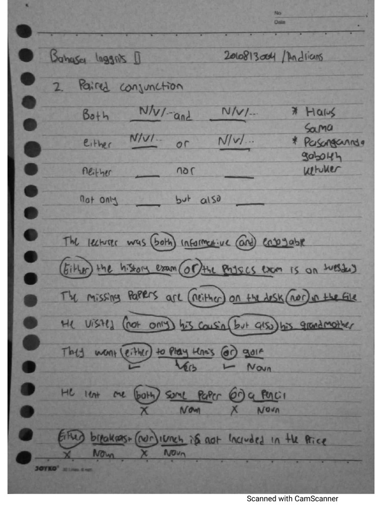 Parallel Structure Paired Conjunction | PDF