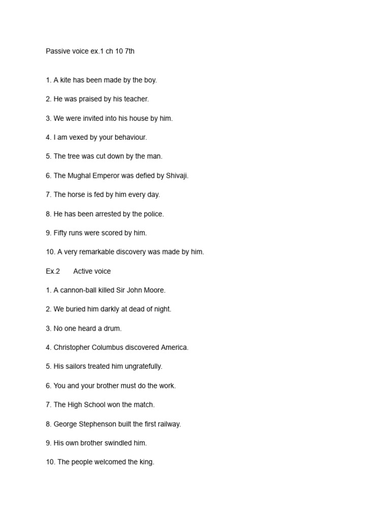 7th Ch10 Voice Ex1 2 | PDF