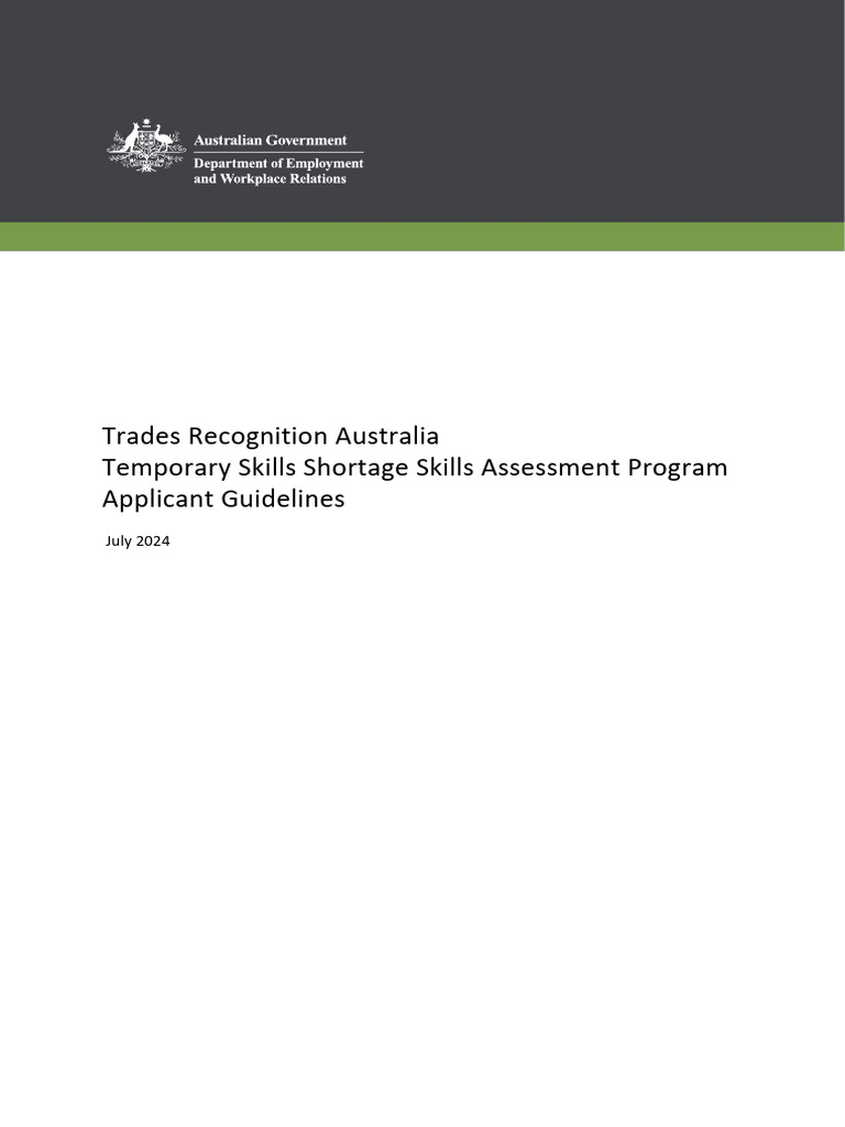 TSS Skills Assessment Guidelines 2024 | PDF | Vocational Education