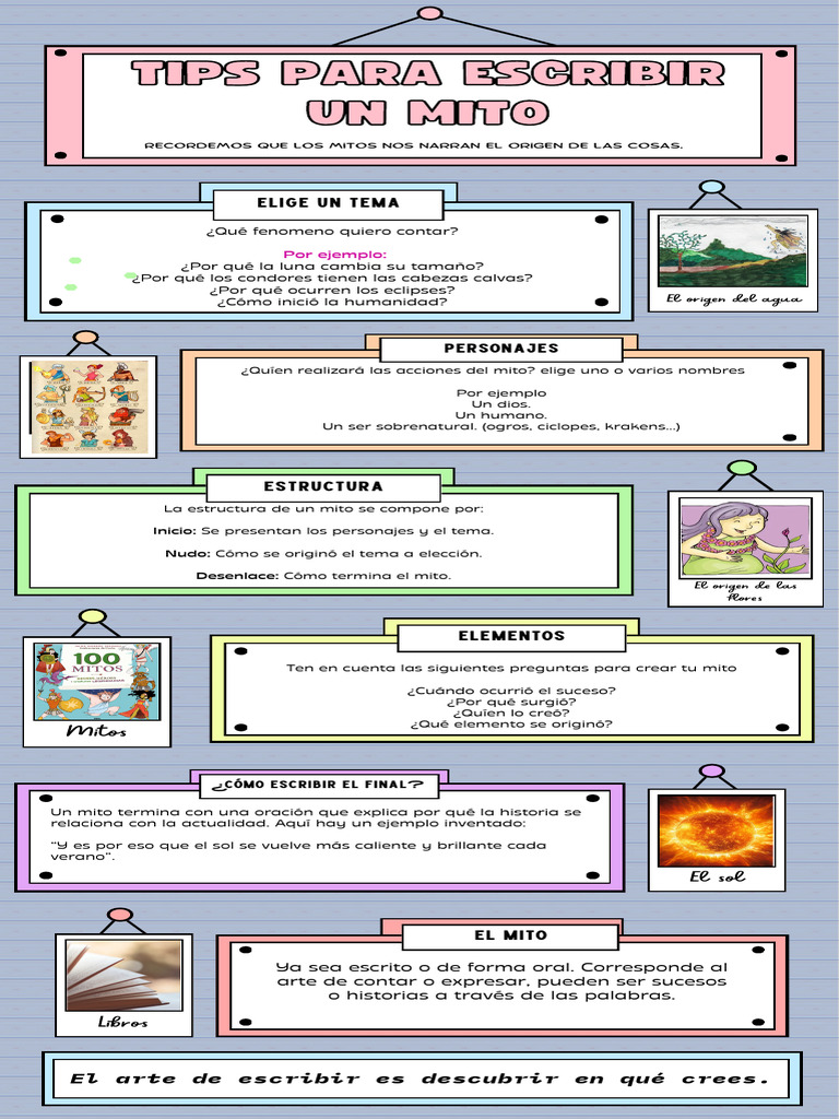 Cómo escribir un mito paso a paso | PDF