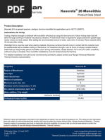 Kaolite 2300LI Monolithic Data Sheet | PDF | Refractory | Concrete