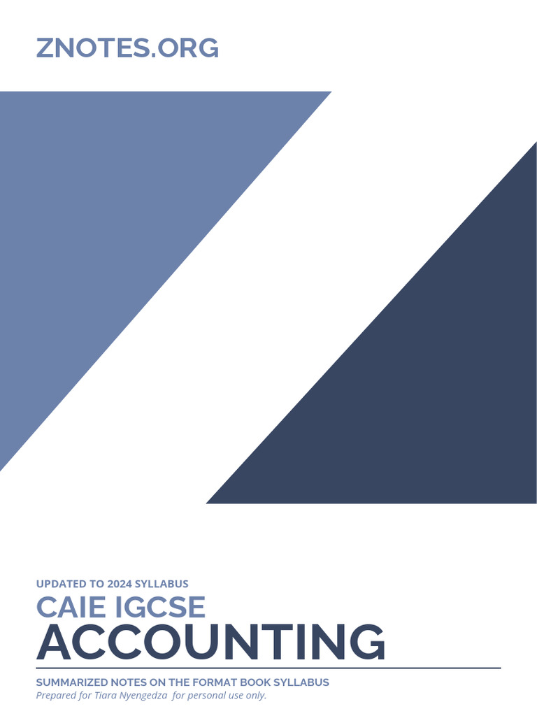 Caie Igcse Accounting 0452 Format Book 654918e6342c2b6facc65996 498 ...