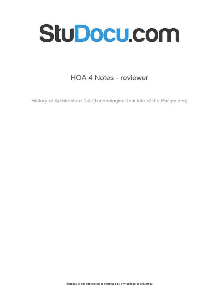 hoa-4-notes-reviewer | PDF