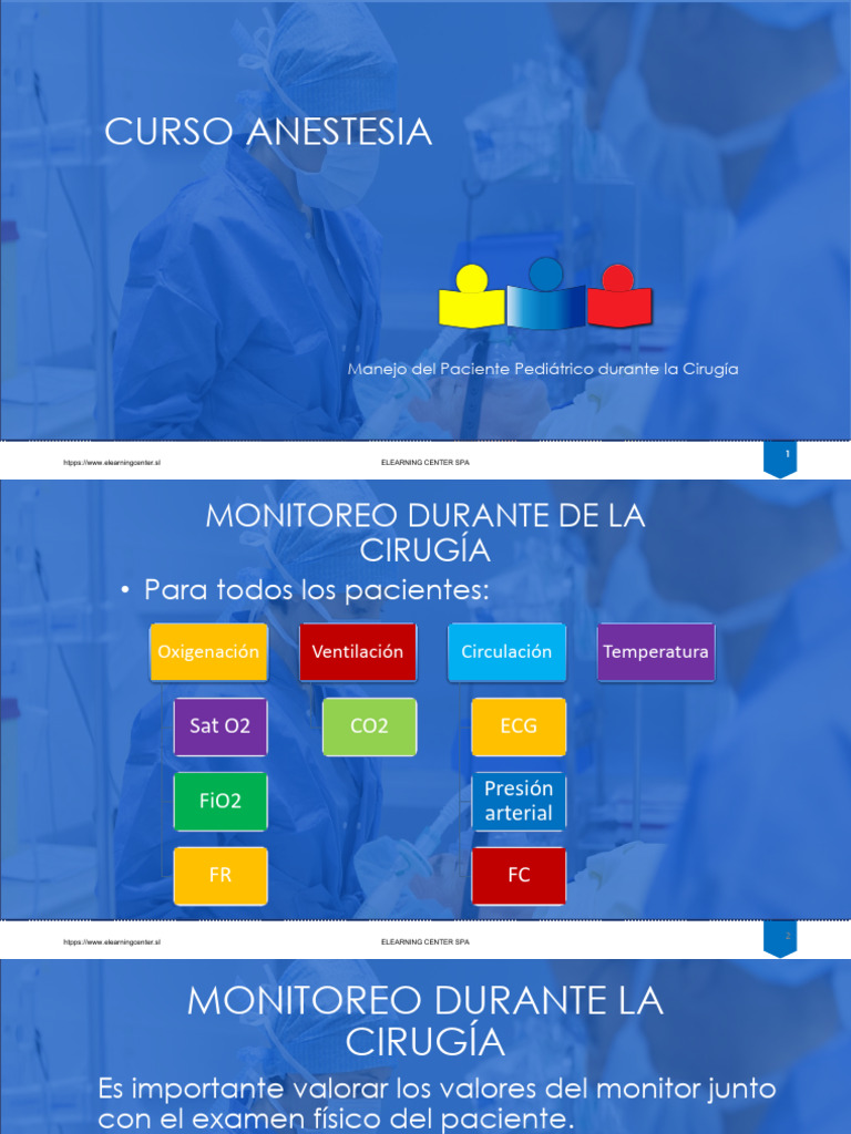 5 Manejo Del Paciente Pediatrico Durante La Cirugia | PDF ...