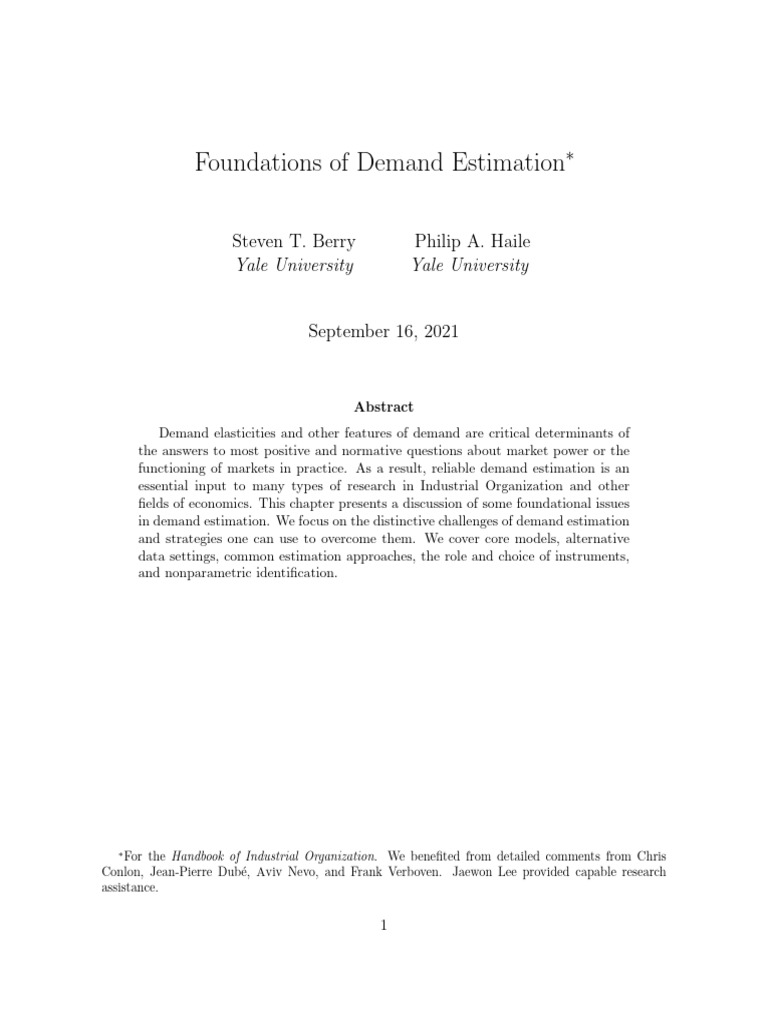 Foundations | PDF | Demand | Utility