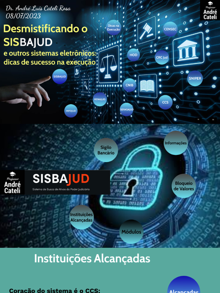 Desmistificando o SISBAJUD - Slides | PDF