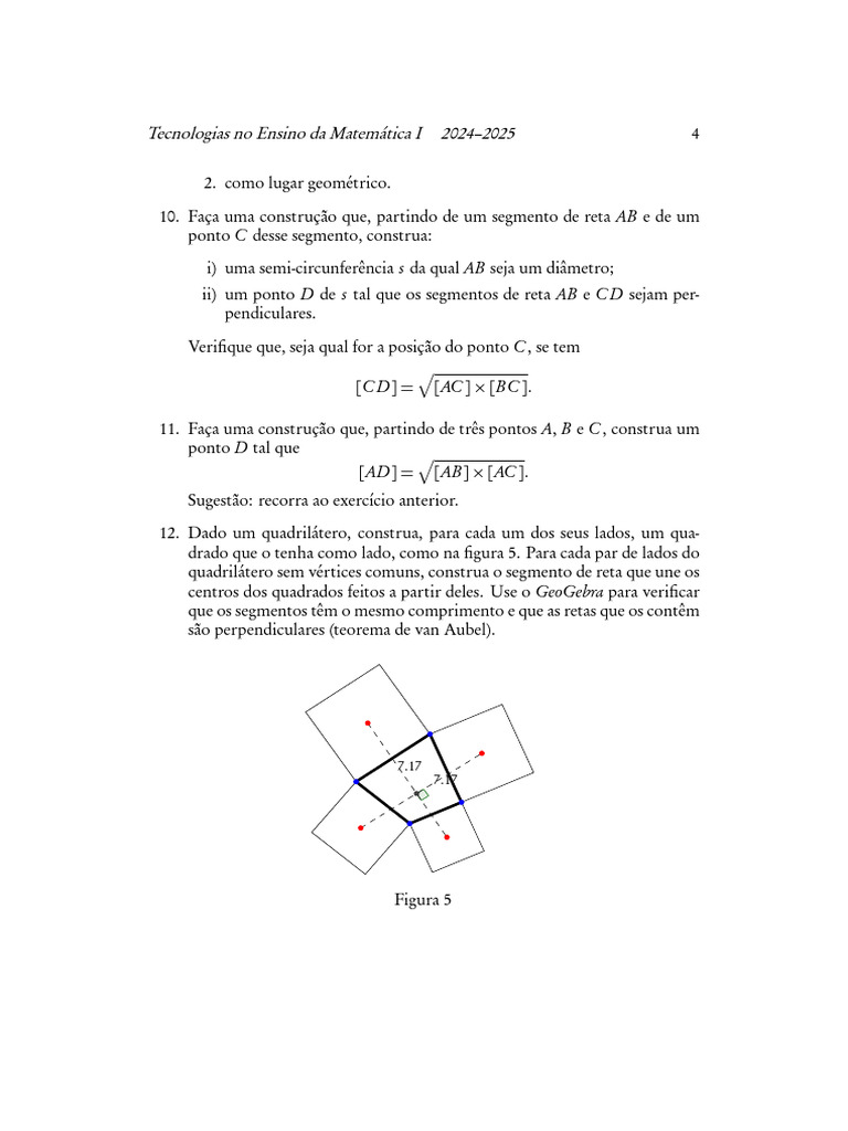 Construções Geométricas com GeoGebra | PDF | Métodos e Materiais de Ensino