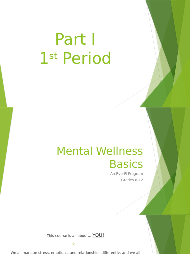 Mental Wellness Basics 2020 | PDF | Mental Health | Amygdala