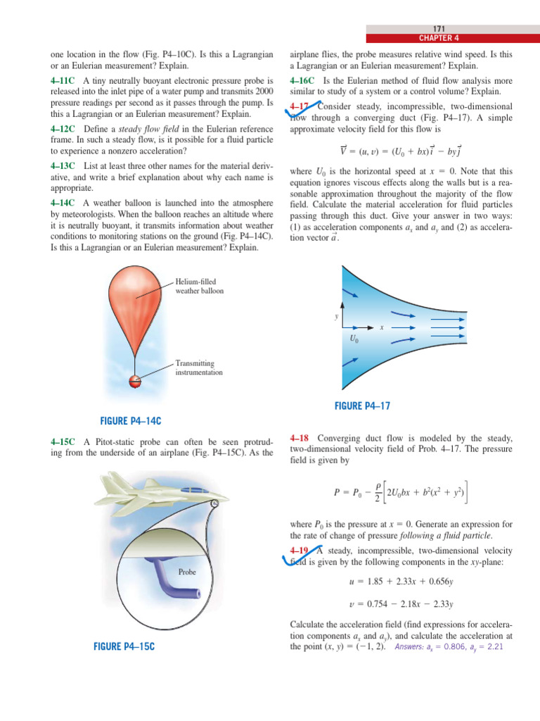 Problem Set 3 - Kinematics | PDF | Fluid Dynamics | Reynolds Number
