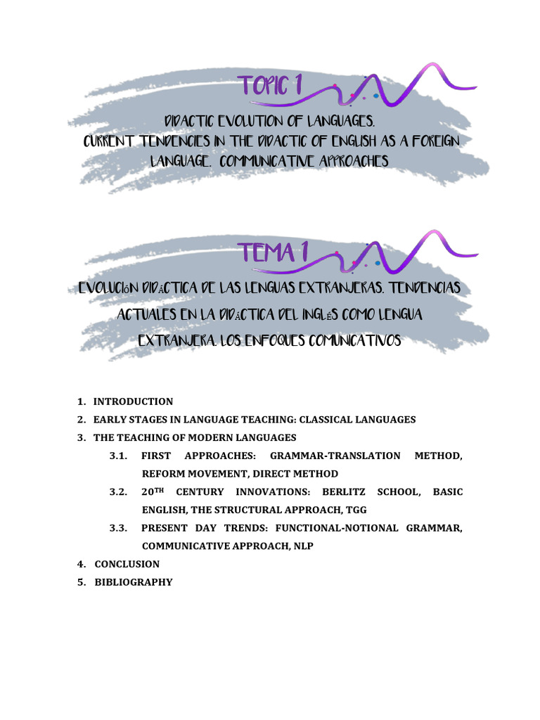Topic 1 | PDF | Language Education | Language Acquisition