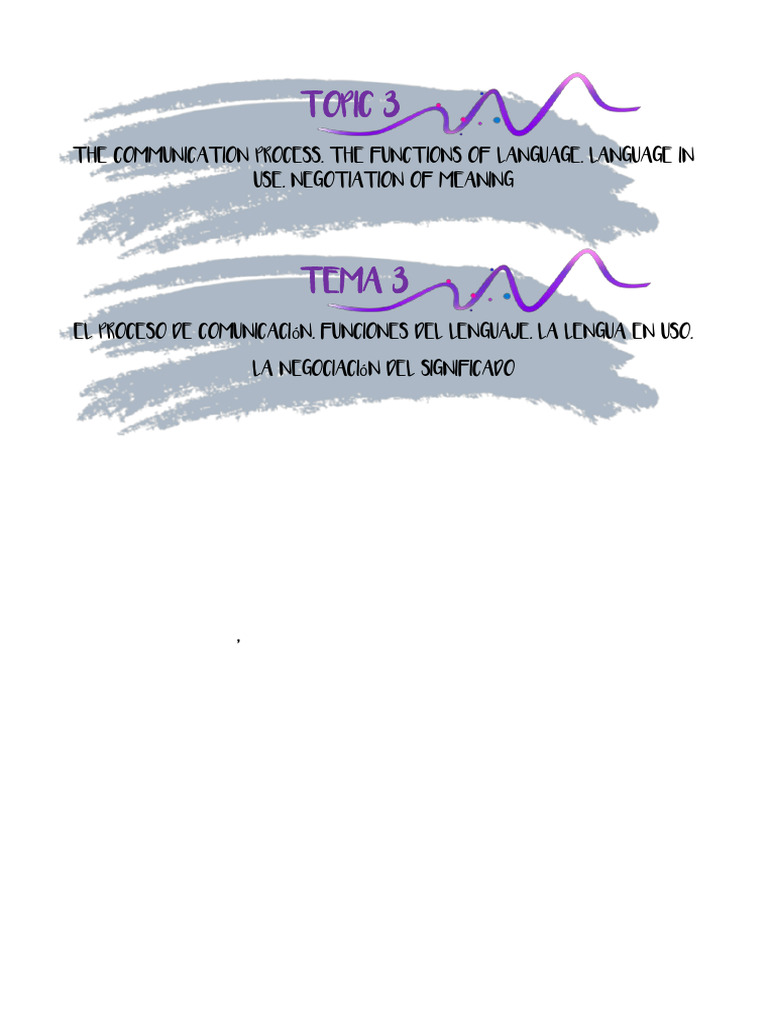 Topic 3 Pdf Communication Cognitive Science