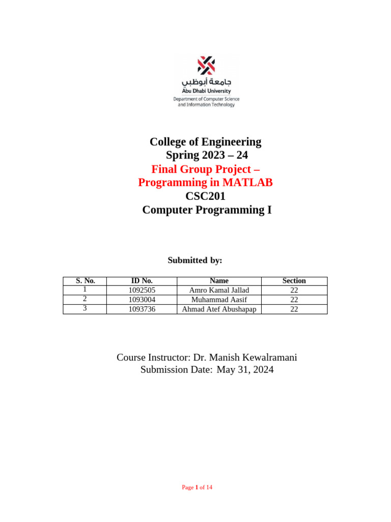 CSC_201_Project_Report | PDF | Password | Software Engineering