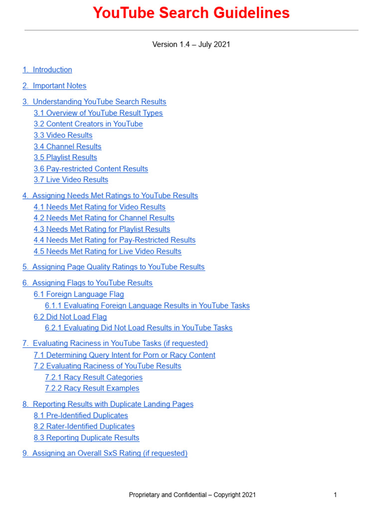 Youtube Guidelines | PDF | You Tube | Streaming Media