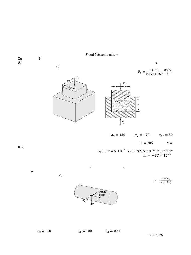 ESO202 HW 07 2024 21 Sep | PDF | Elasticity (Physics) | Young's Modulus