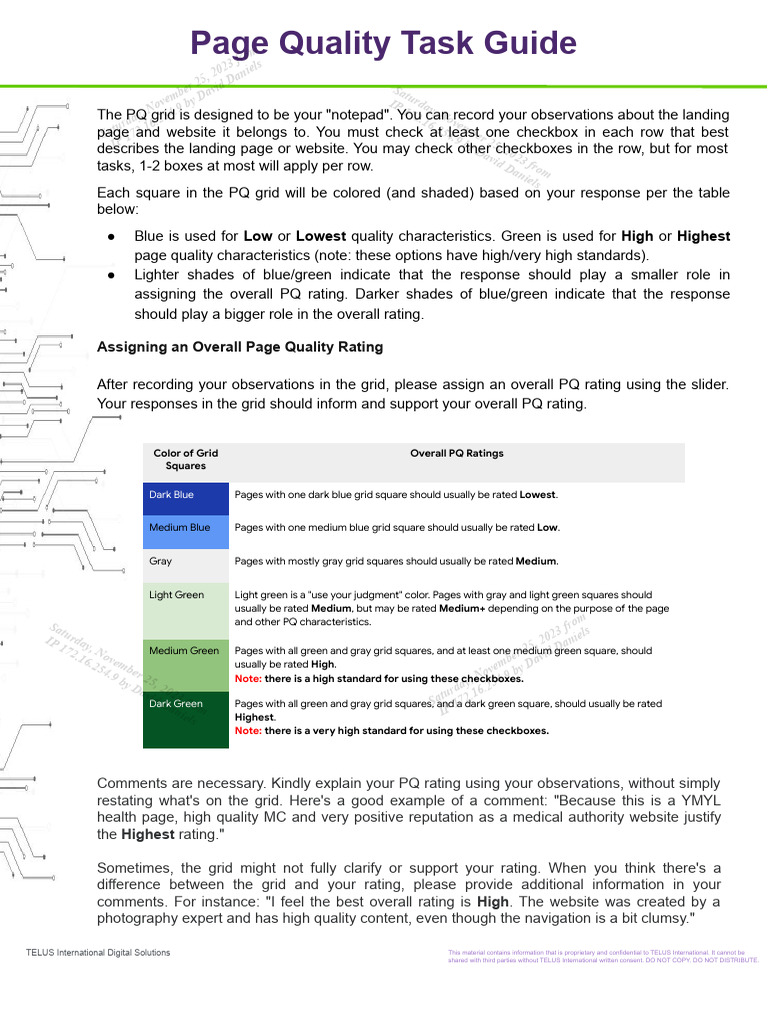Page_Quality_Task_Guide | PDF