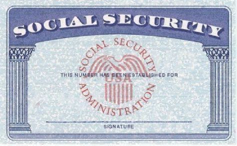 Social Security Blank Card Template PDF | PDF