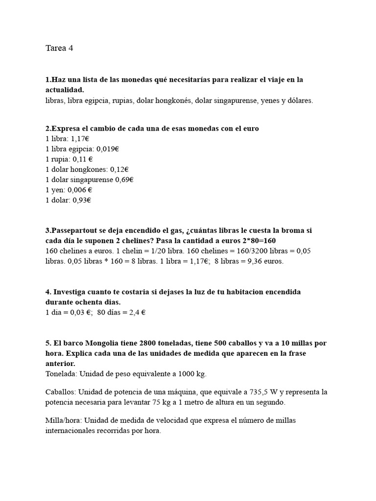 Tarea 4 | PDF | Moneda | Mercado de divisas