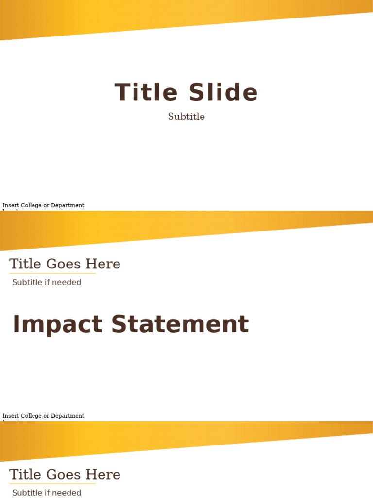 Uw Simple Powerpoint Template | PDF