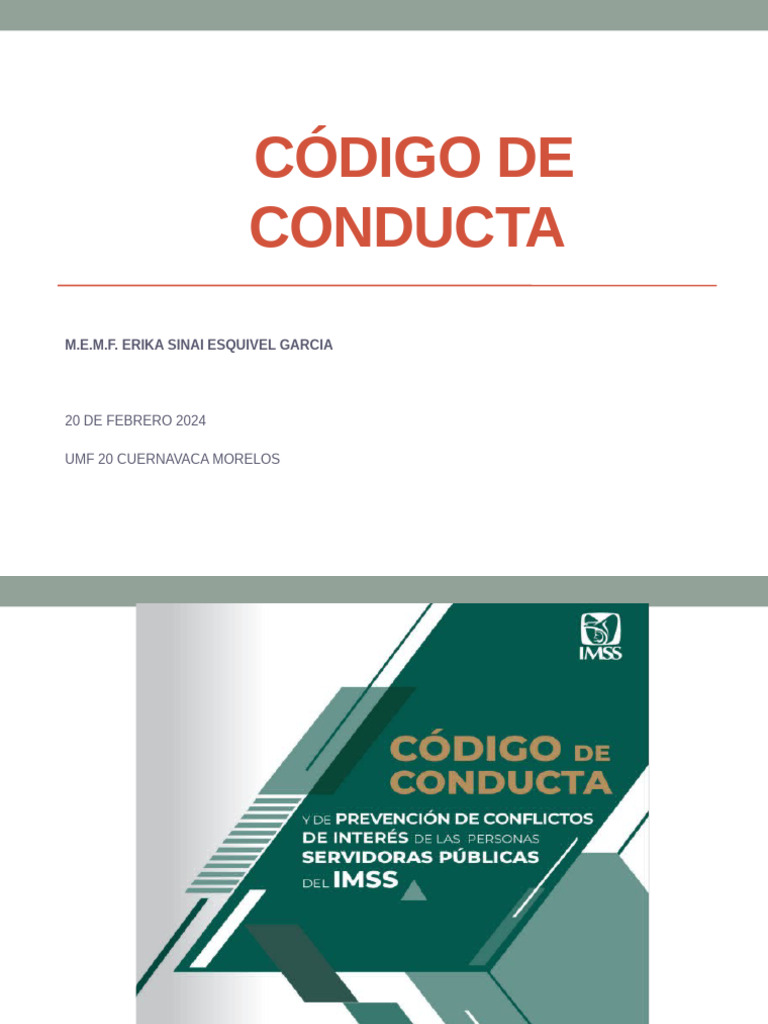 Codigo de Conducta | PDF | Cuidado de la salud | Discriminación
