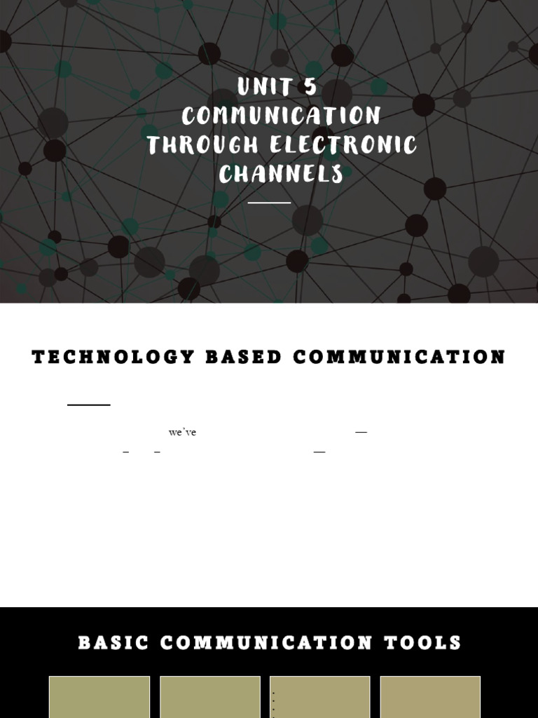 Electronic Communication Tools Guide | PDF | Web Conferencing | Telephone