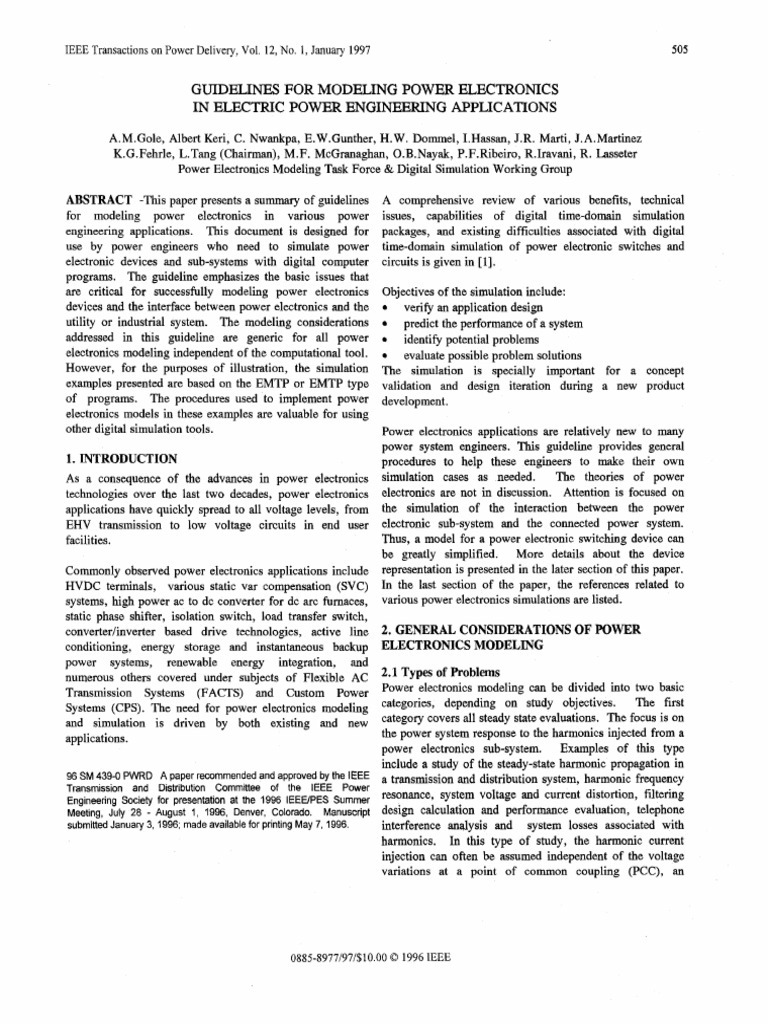 Guidelines Modeling Power Electronics | PDF