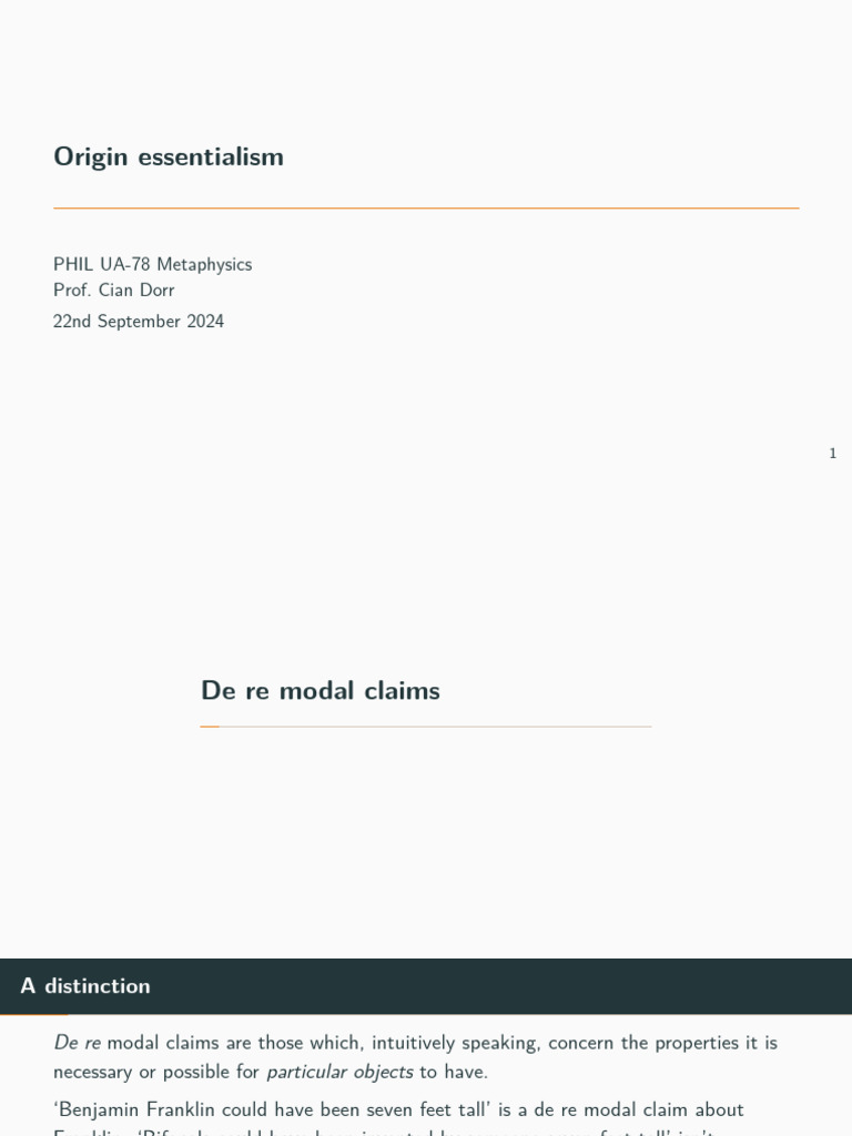 09-18 slides | PDF | Modal Logic | Truth