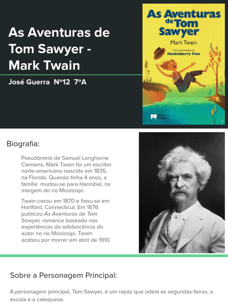 As Aventuras de Tom Sawyer - Mark Twain | PDF