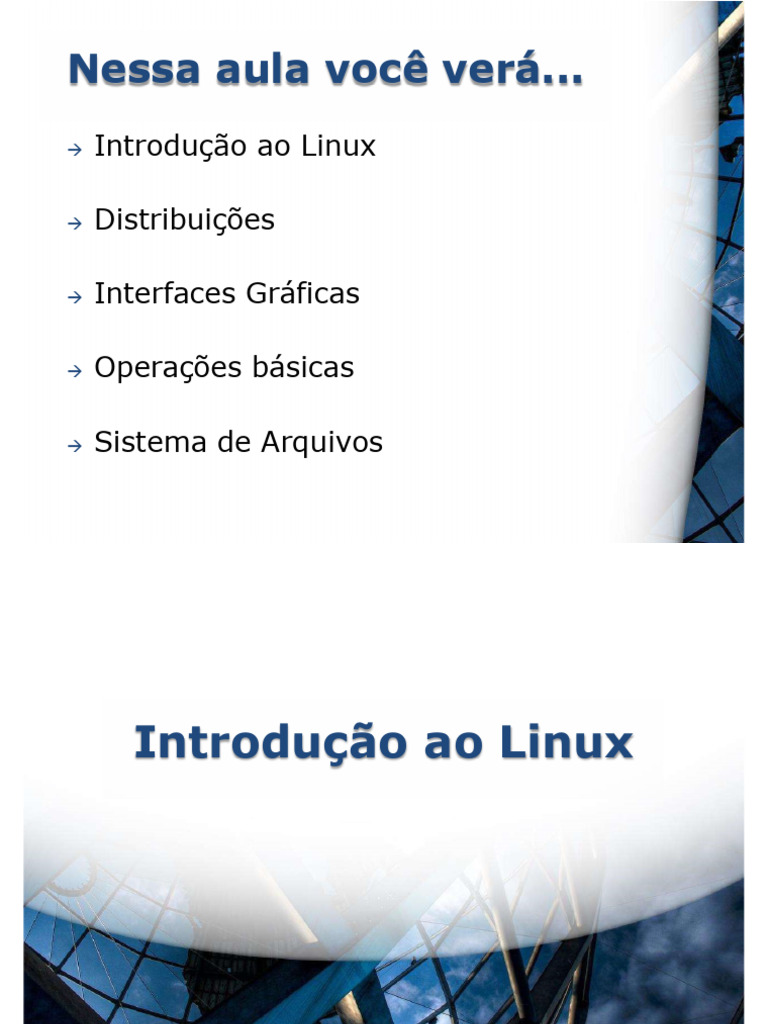 Introdução ao Linux e suas Distribuições | PDF | Linux | Distribuição Linux