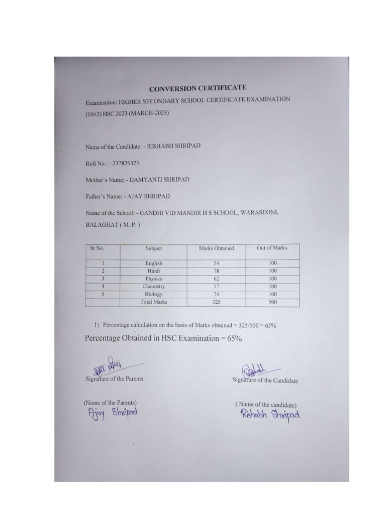 12th Rish Conversion | PDF
