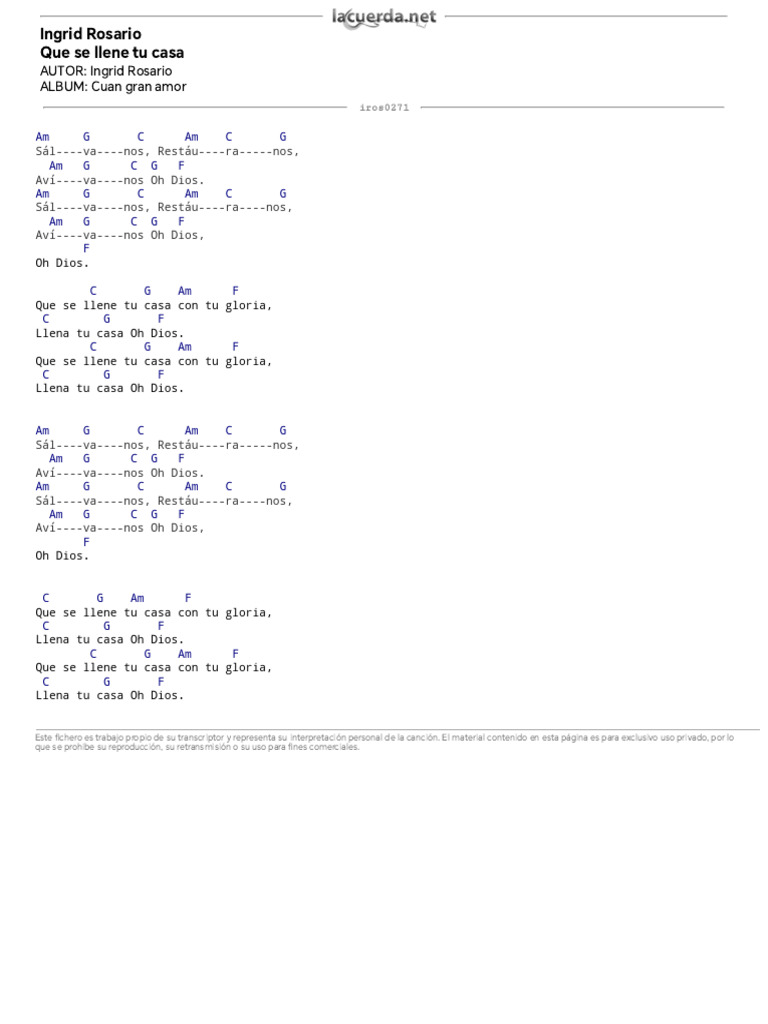 Que Se Llene Tu Casa | PDF