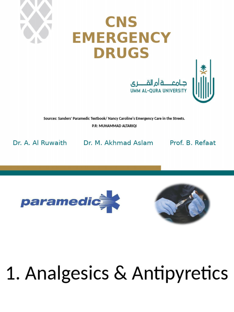 Part 3-CNS Emergency Drugs-1446 | PDF | Analgesic | Opioid