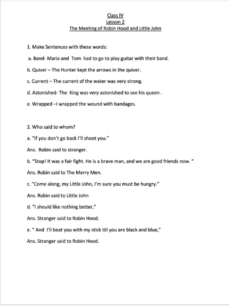 Robin Hood Chapter-2 | PDF