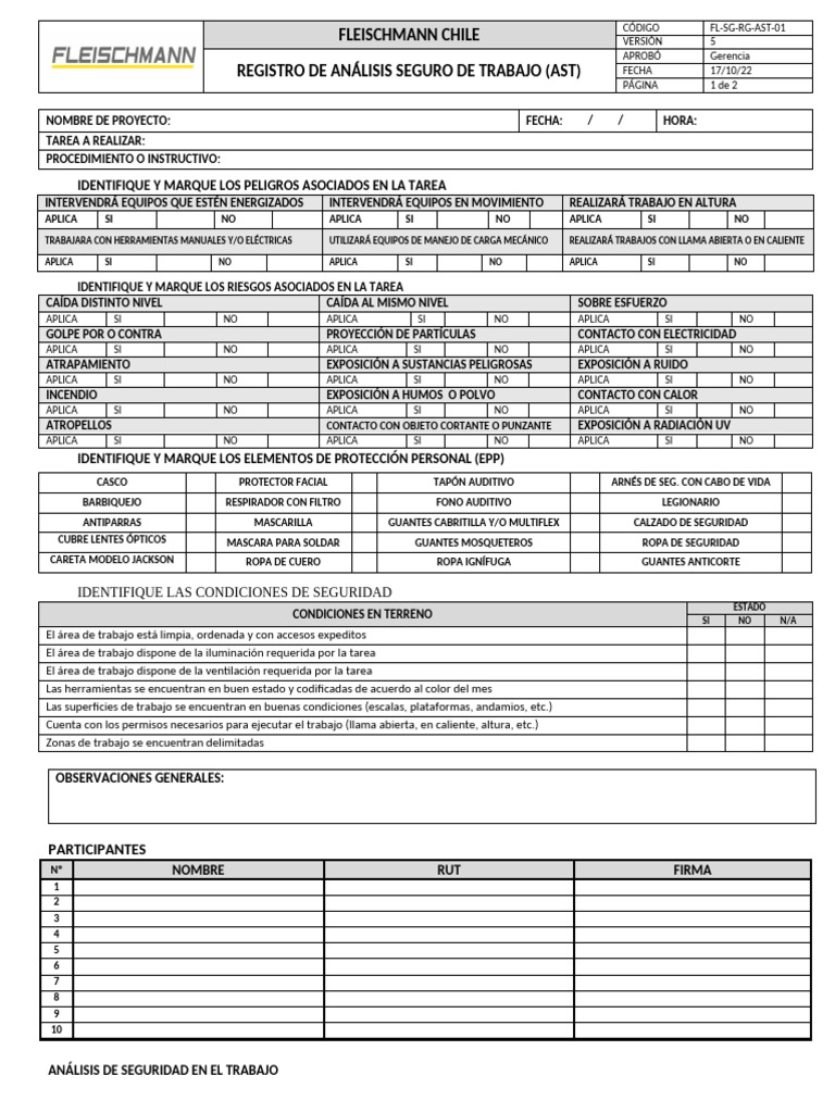FL-SG-RG-AST-01 Reg. AST REV.5 | PDF
