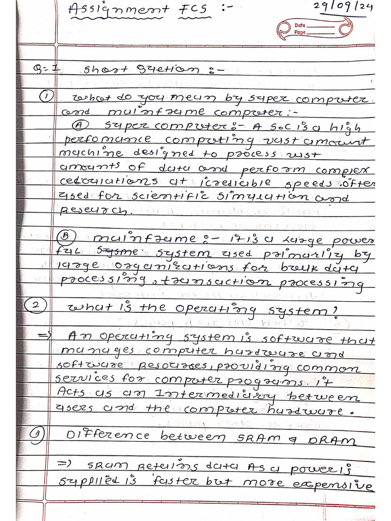 FCS ASSIGNMENT | PDF