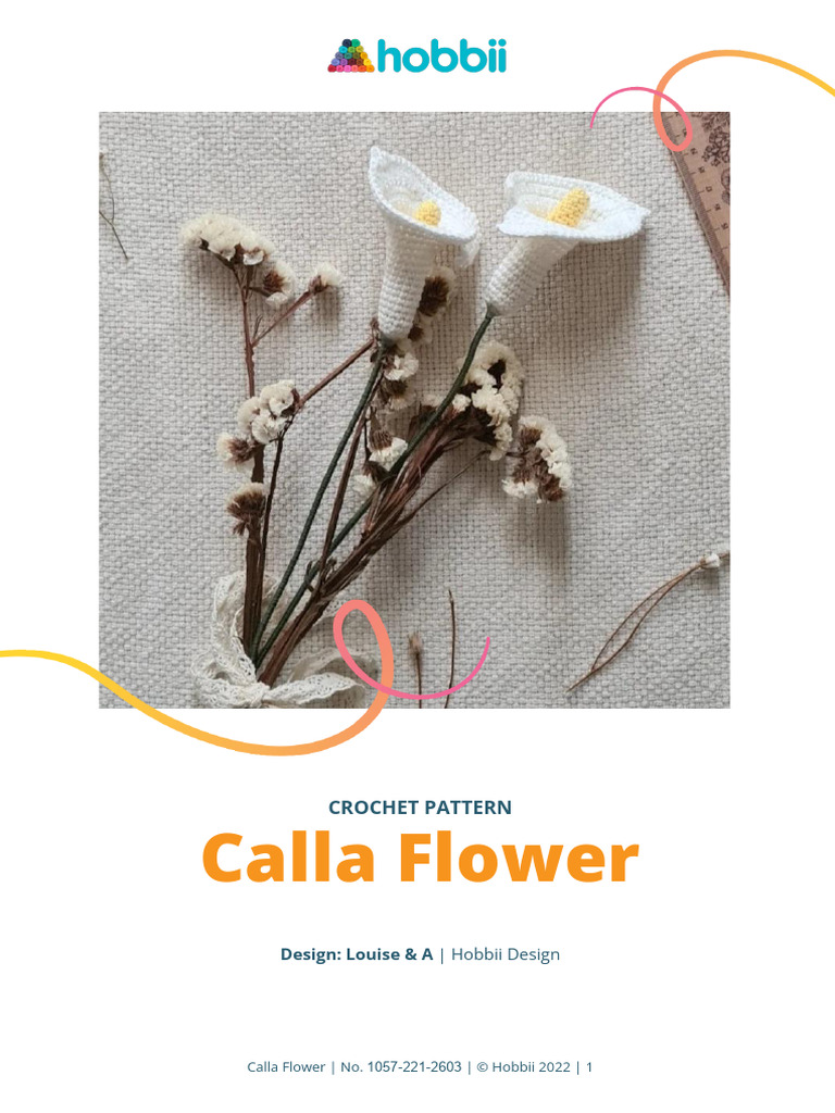 Calla Flower Us | PDF | Crochet | Yarn